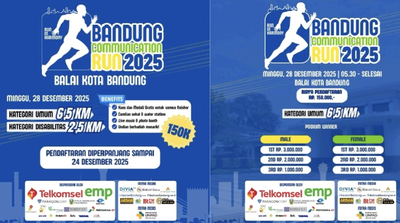 Fikom Unpad dan IKA Fikom Unpad Gelar Bandung Communication Run 2025 ...